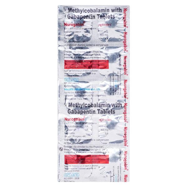 Buy NUROGABIN Tablet 10's Online at Upto 25% OFF | Netmeds