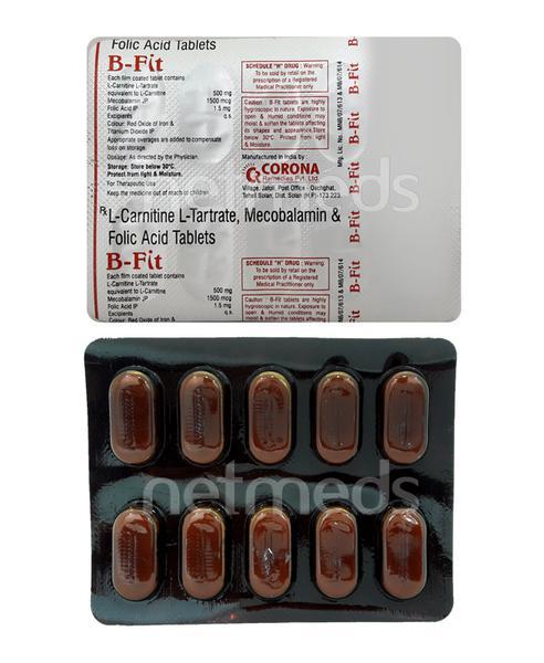 B Fit Tablet 10'S Price, Uses, Side effects, Substitutes | Netmeds