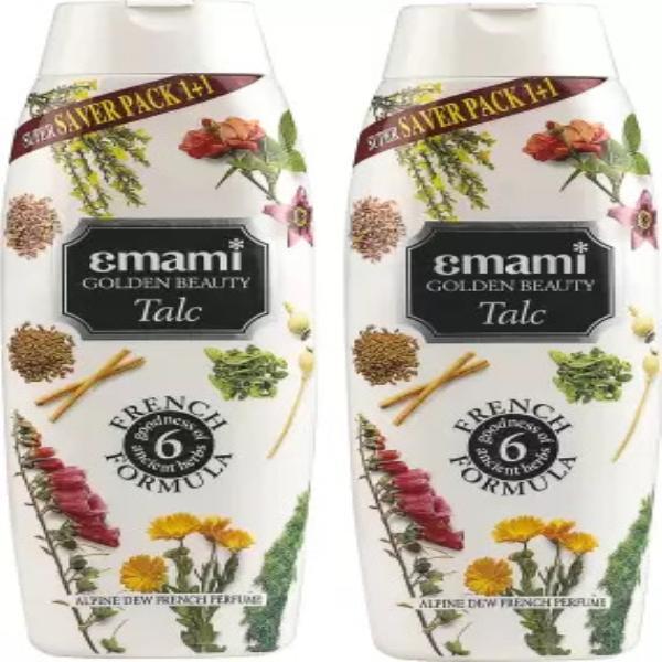 Emami Golden Beauty Talc Moon Drop French Perfume 100 gm (Super Saver ...