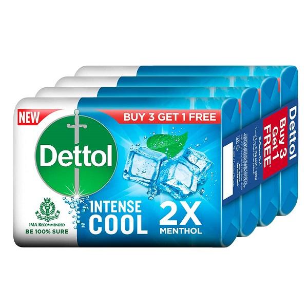 Buy Dettol Soap - Intense Cool 75 gm (Buy 3 Get 1 Free) Online at ...