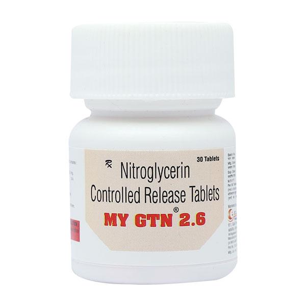 MY GTN 2.6 Tablet 30's Price, Uses, Side effects, Substitutes | Netmeds