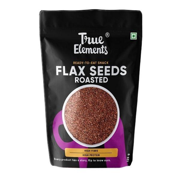 True Elements Roasted Flax Seeds 125 gm Online at Discounted Price ...