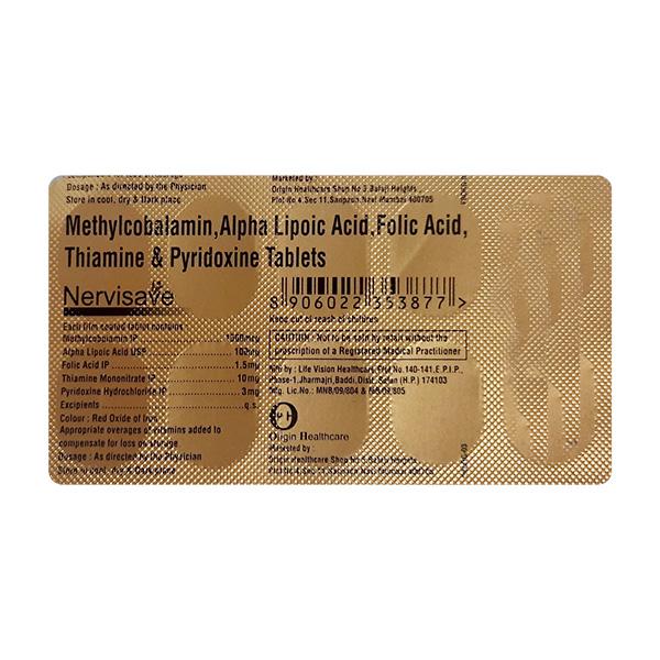 Buy NERVISAVE Tablet 10's Online at Upto 25% OFF | Netmeds