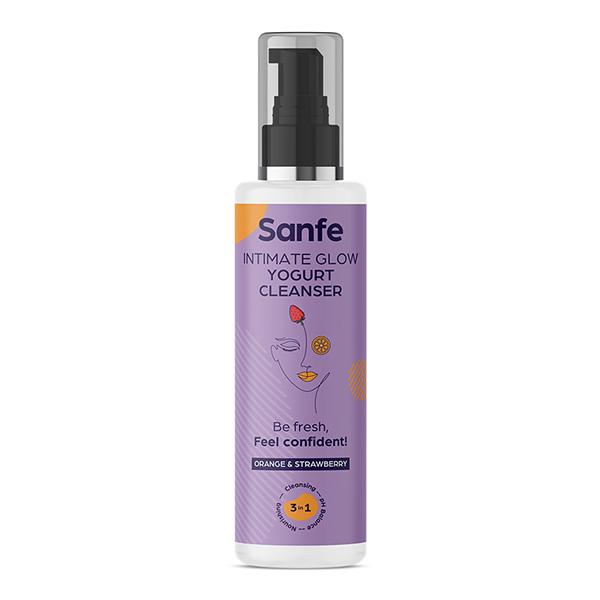 Sanfe Intimate Glow Yogurt Cleanser - Orange & Strawberry 100 ml