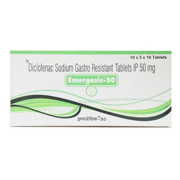 EMERGESIC 50mg Tablet 10's