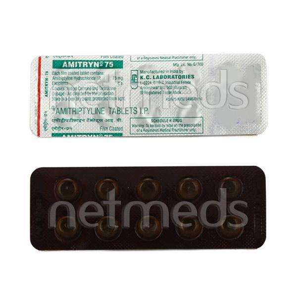 Amitryn 75mg Tablet 10'S : Price, Uses, Side Effects | Netmeds