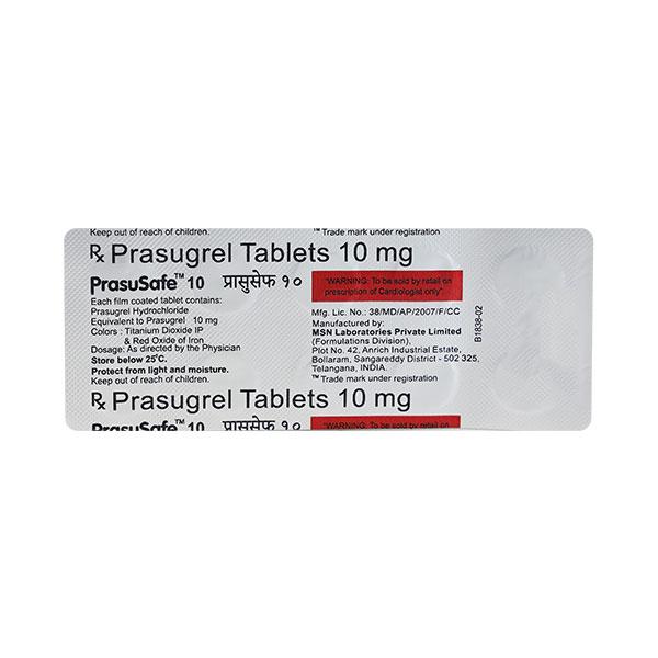 Prasusafe 10mg Tablet 10'S : Uses, Side Effects, Price | Netmeds