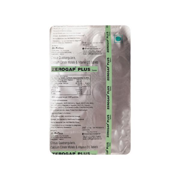 ZEROGAP PLUS Tablet 10's Price, Uses, Side effects, Substitutes | Netmeds