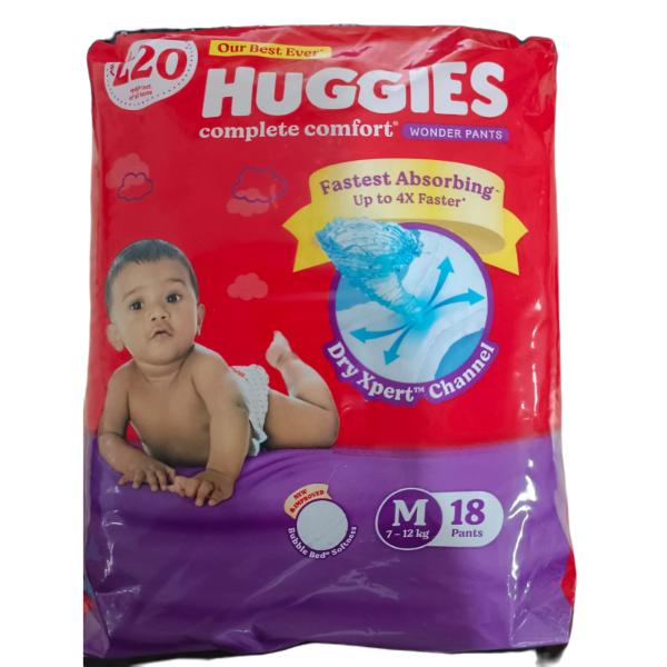 Huggies Complete Comfort Wonder Diaper Pants (M) 18's Online at ...