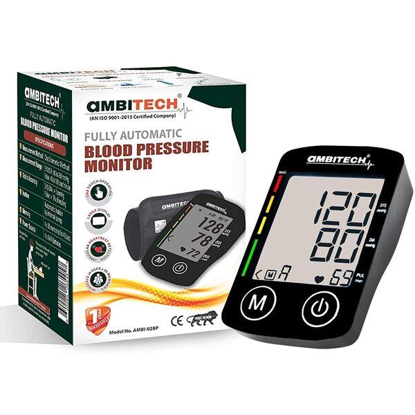 Ambitech Fully Automatic Blood Pressure Monitor - Black
