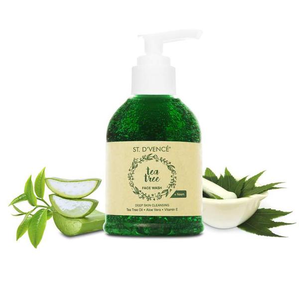 Buy St. D'Vence Tea Tree Oil with Neem & Aloe Vera Face Wash 150 ml ...