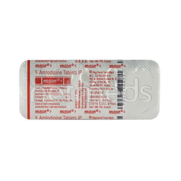 Amlosun 5mg Tablet 10'S