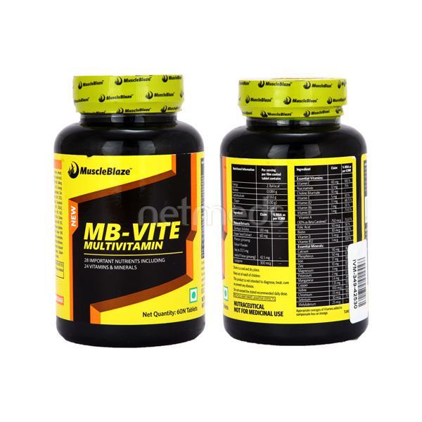 MuscleBlaze MB-Vite Multivitamin Tablet 60's online at best price ...
