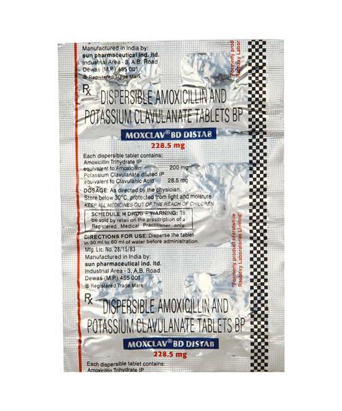 MOXClav BD DISTAB 228.5mg Tablet 6'S