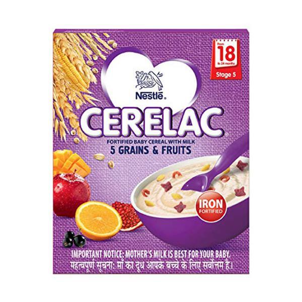 Nestle Cerelac Stage 5 (18 months+) Powder 300 gm - 5 Grains & Fruits ...