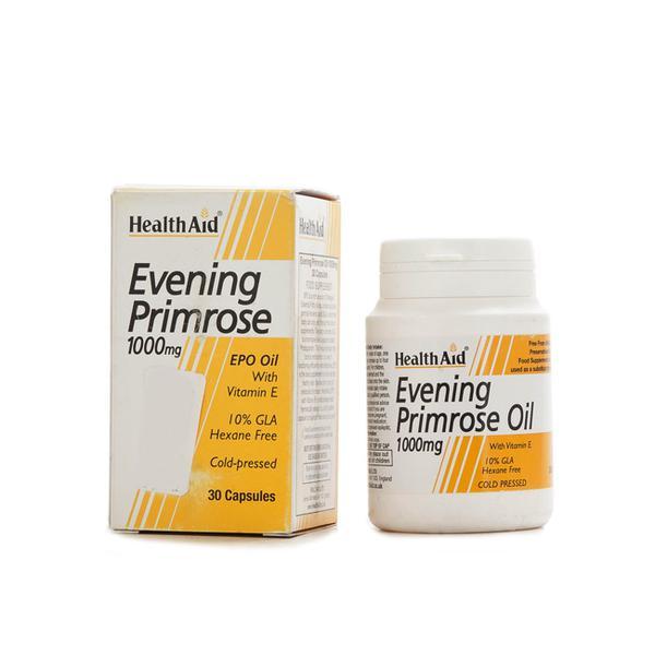 HealthAid Evening Primrose Oil with Vitamin E 1000 mg 30 Capsules ...