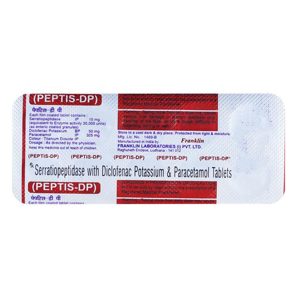 PEPTIS DP Tablet 10's Price, Uses, Side effects, Substitutes | Netmeds