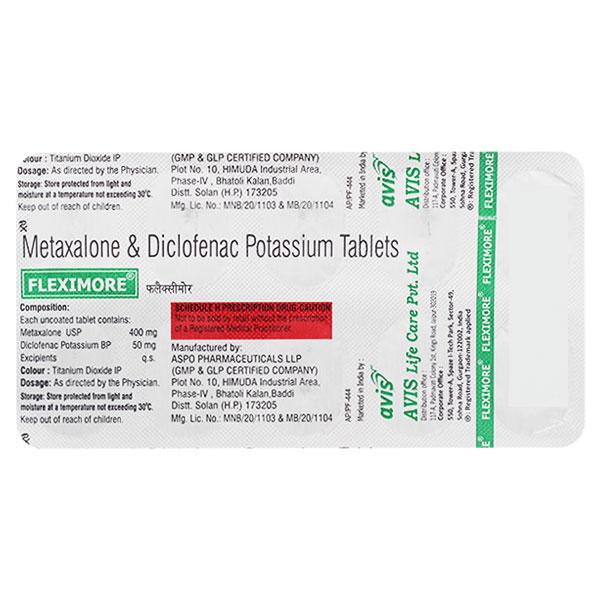 Buy FLEXIMORE Tablet 10's Online at Upto 25% OFF | Netmeds