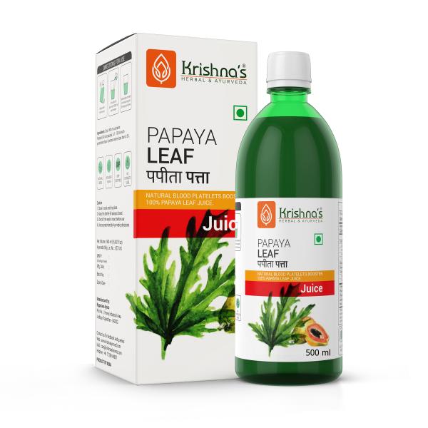 Buy Krishna's Herbal & Ayurveda Papaya Leaf Juice 500 ml Online at Discounted Price | Netmeds
