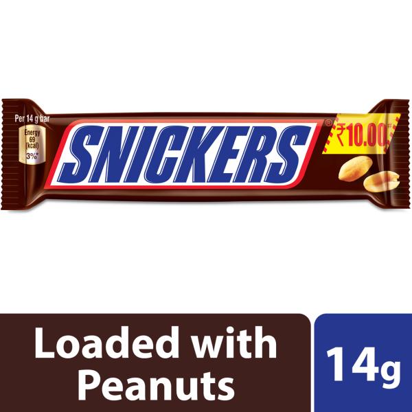 Buy Snickers Peanut Chocolate Bar 14 gm Online at Discounted Price ...