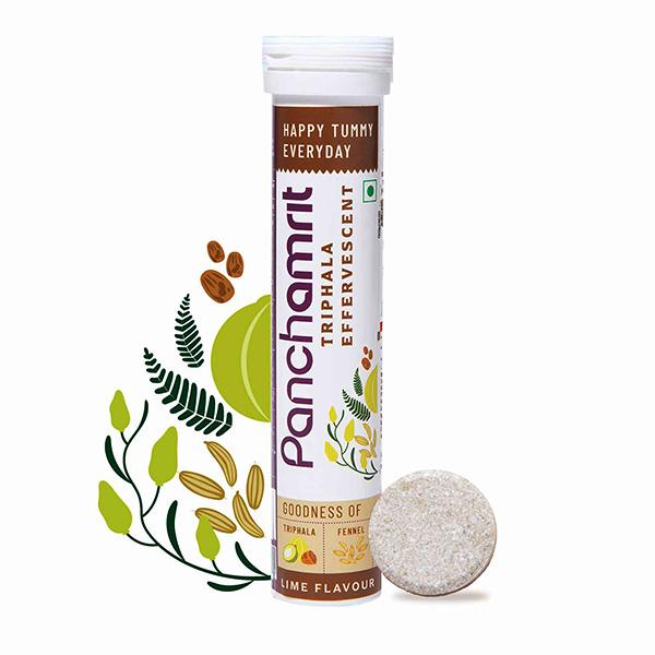 Buy Panchamrit Triphala Effervescent Tablets - Lime Flavour 20's Online ...