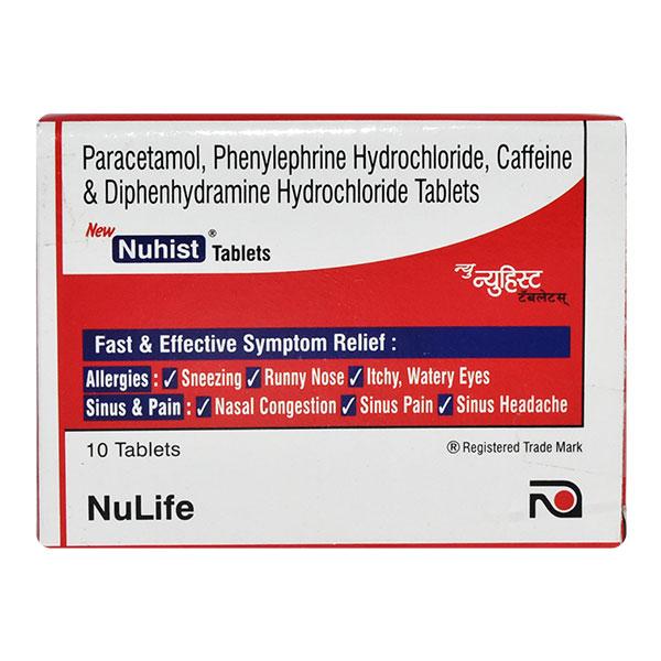 NUHIST NEW Tablet 10's Price, Uses, Side effects, Substitutes | Netmeds