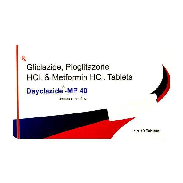 DAYCLAZIDE MP 40mg Tablet 10's Price, Uses, Side effects, Substitutes ...