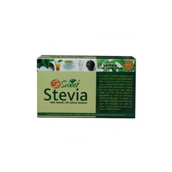 Buy So Sweet 100% Natural Sugarfree Sweetener Stevia Sachet 100's ...