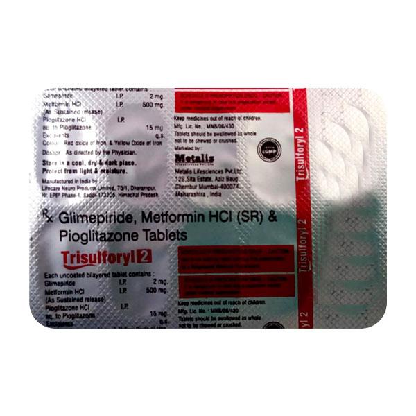 Buy TRISULFORYL 2 Tablet 10's Online at Upto 25% OFF | Netmeds