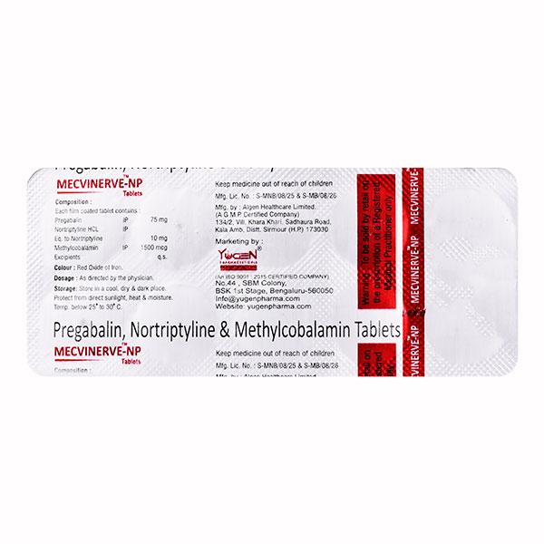 MECVINERVE NP Tablet 10's Price, Uses, Side effects, Substitutes | Netmeds
