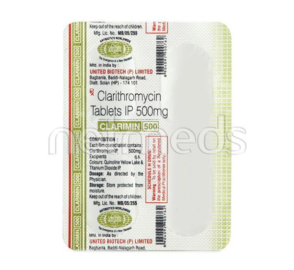 Clarimin 500mg Tablet 4'S