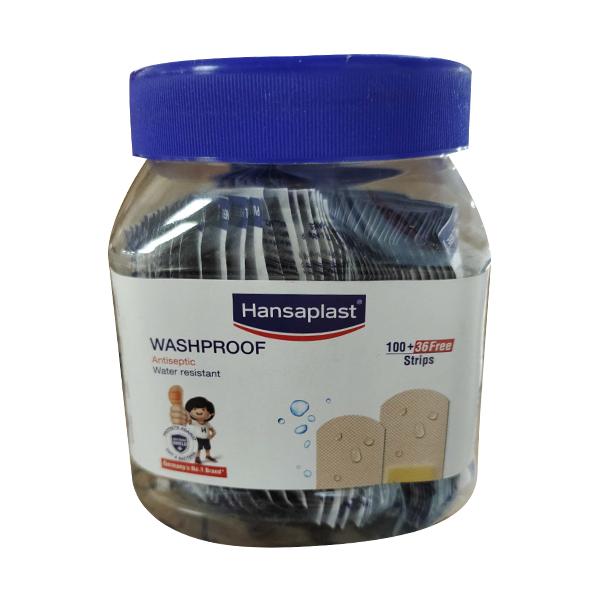 Hansaplast Washproof Antiseptic Bandaid Strips 100's + Free 36's Online ...
