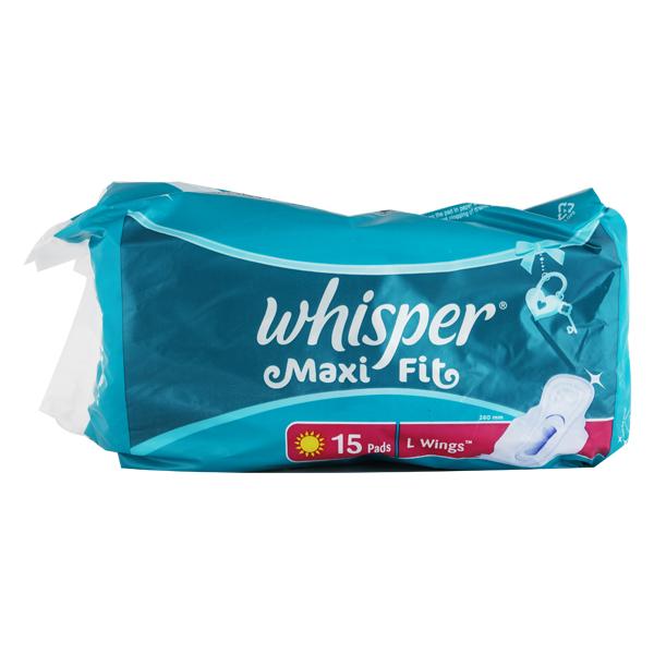 Buy Whisper Maxi Fit Wings (L) 15's Online at Discounted Price | Netmeds