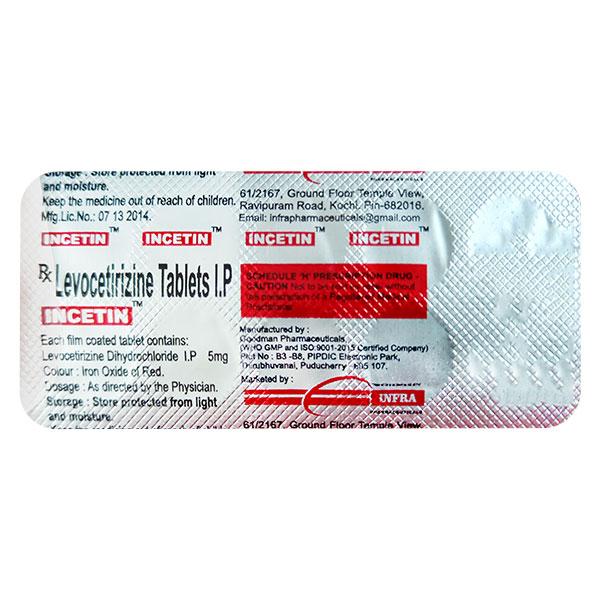 INCETIN 10 Tablet 10's