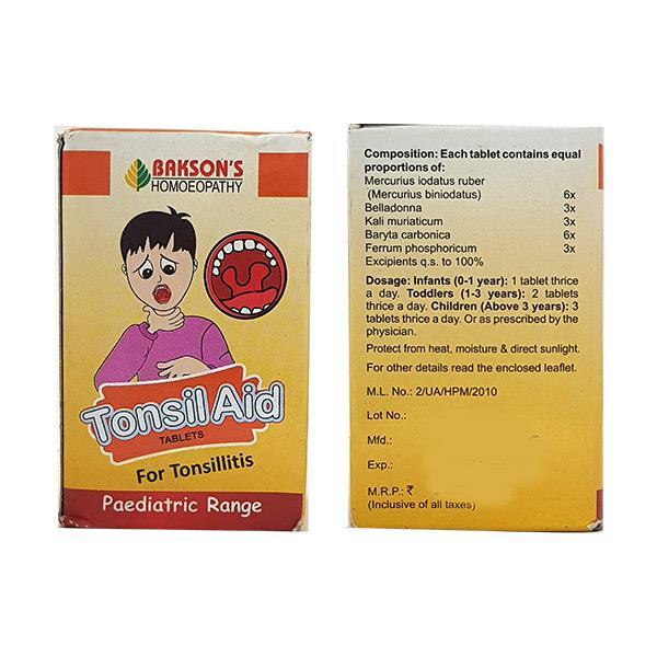 Buy Bakson's Tonsil Aid Paediatric Tablet 25 gm Online at Discounted ...