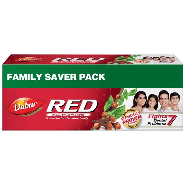 Buy Dabur Red Toothpaste 500 gm (2x200gm + 1x100gm) Online at ...