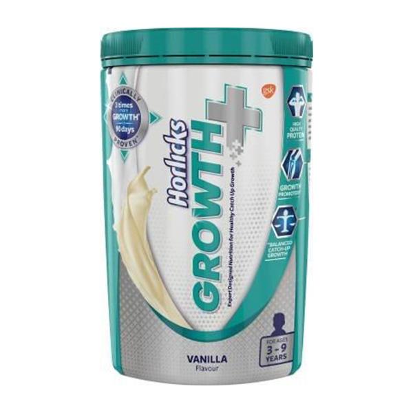 Horlicks Growth Plus Powder - Vanilla Flavour 400 gm (Pet Jar)