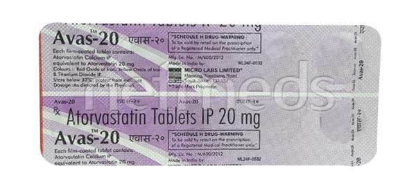Avas 20mg Tablet 10'S