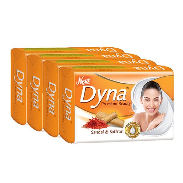 Dyna Beauty Soap - Sandal & Saffron (Pack of 4 x 125 gm) 1's Online at ...