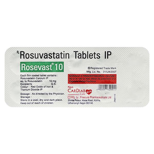 ROSEVAST 10mg Tablet 10's