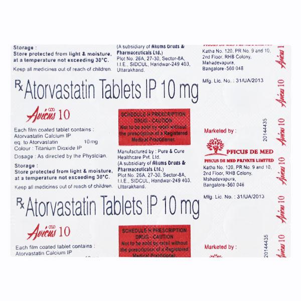 AVICUS 10mg Tablet 15's
