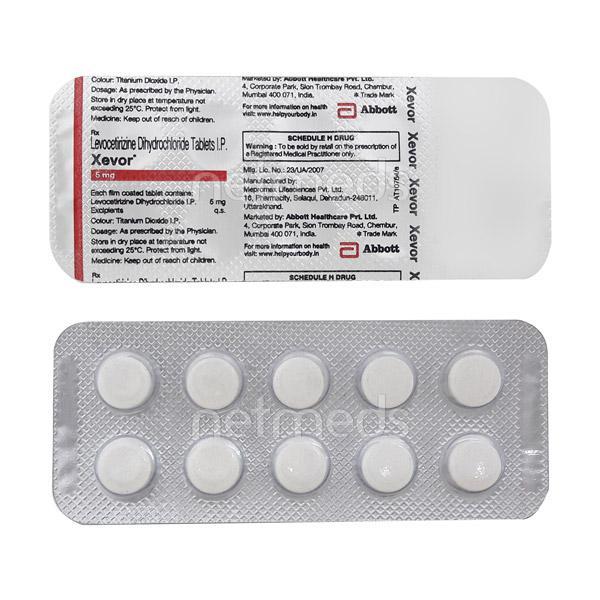 Buy Xevor 5mg Tablet 10'S Online at Upto 25% OFF | Netmeds