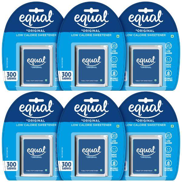 Equal Original Sweetener Tablet (Pack of 6 x 300's) 1's Online at Best ...