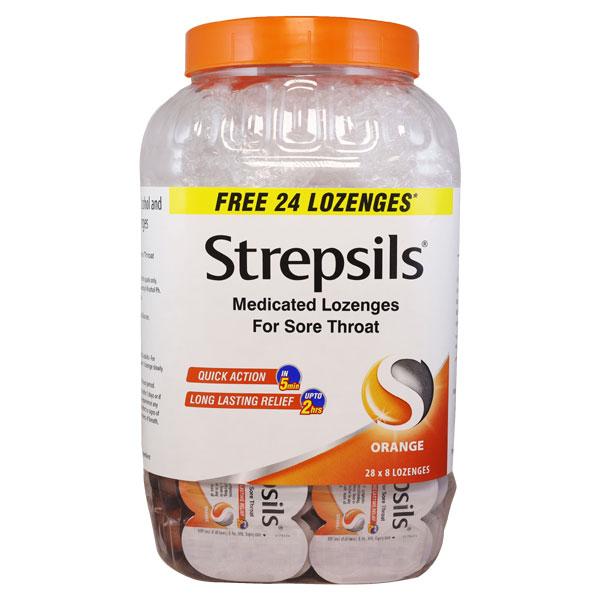 Strepsils Sore Throat Lozenges - Orange 200's Online at Discounted ...