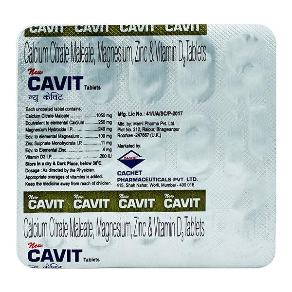 Cavit New Tablet 15'S : Price, Uses, Side Effects | Netmeds