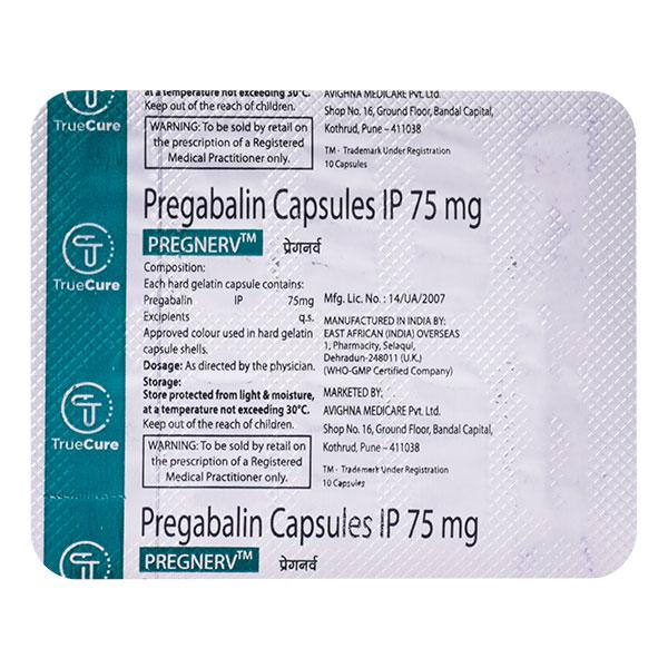 PREGNERV 75 Capsule 10's Price, Uses, Side effects, Substitutes | Netmeds