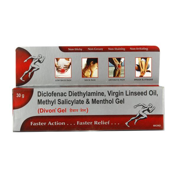Divon Gel 30gm Price, Uses, Side effects, Substitutes | Netmeds