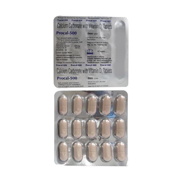 Procal 500mg Tablet 15'S Price, Uses, Side effects, Substitutes | Netmeds