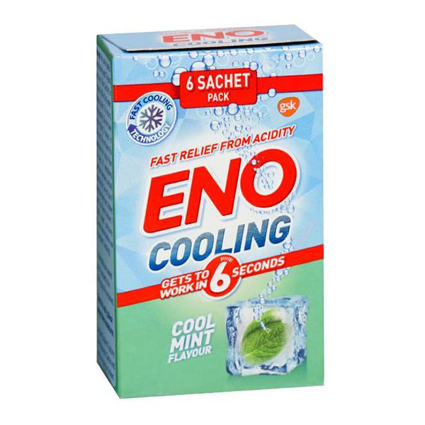 Eno Cooling Powder - Cool Mint Flavour (Pack of 6 x 5 gm)