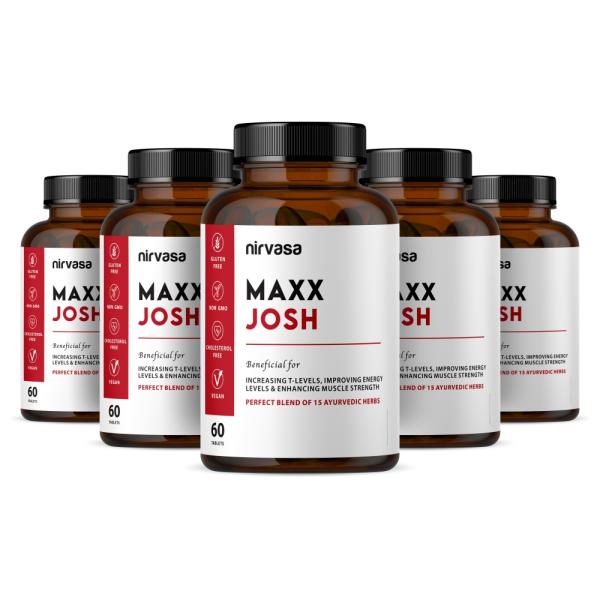 Nirvasa Maxx Josh Testo Booster Tablet (Pack of 5 x 60's) 1's